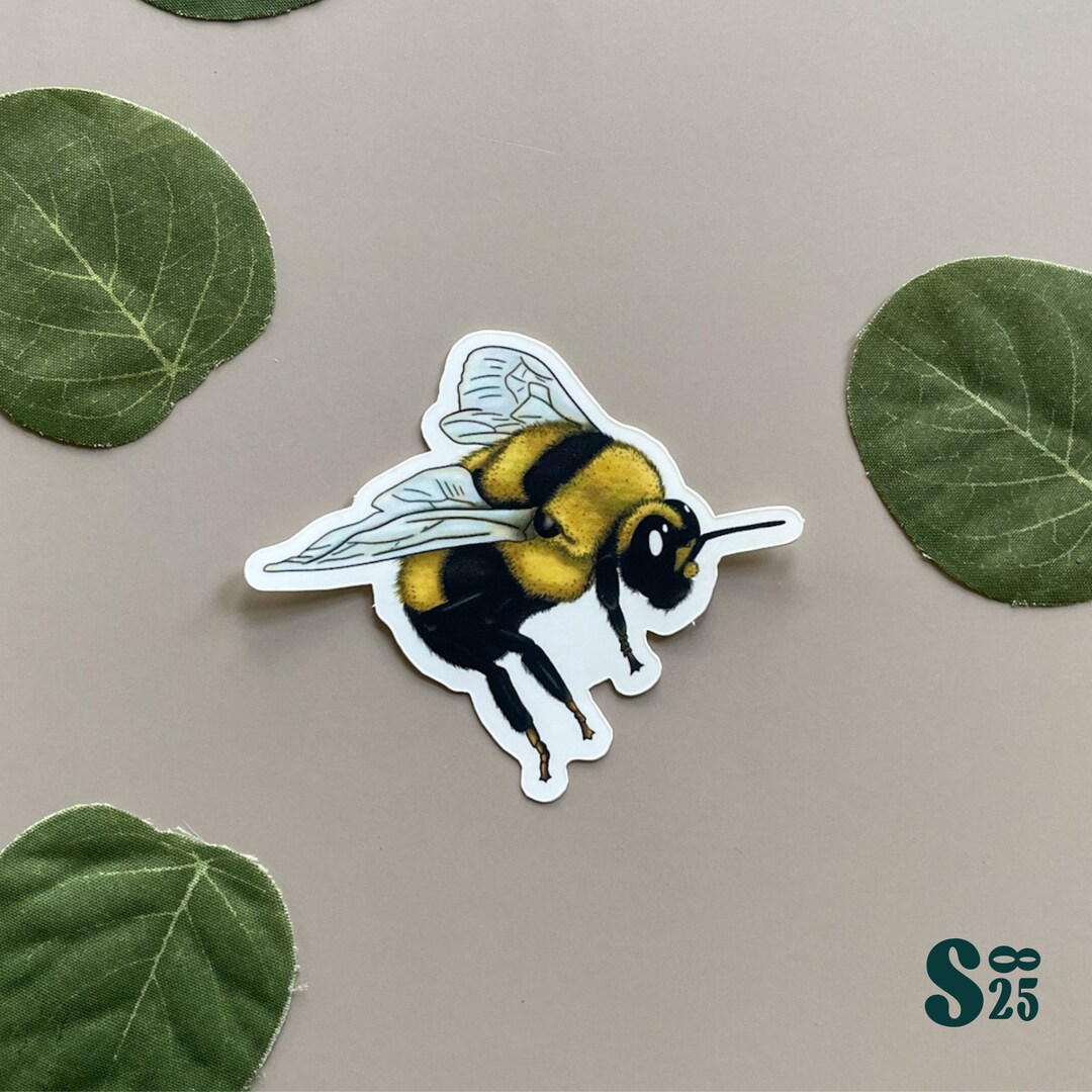 Bumble Bee - Matte Vinyl Sticker - Etsy
