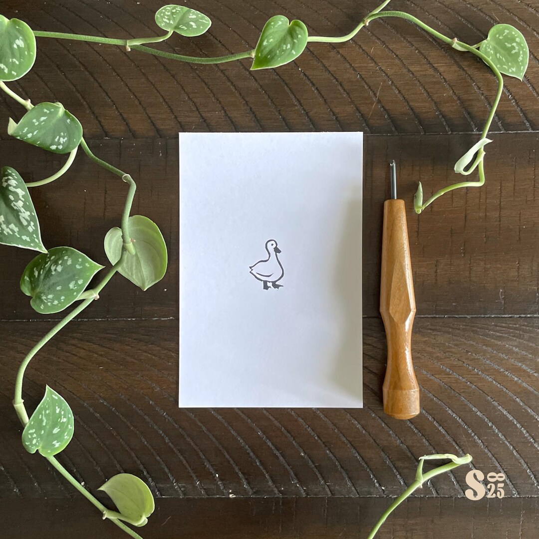 Duck Print - 4"x6" Handmade Print - Etsy