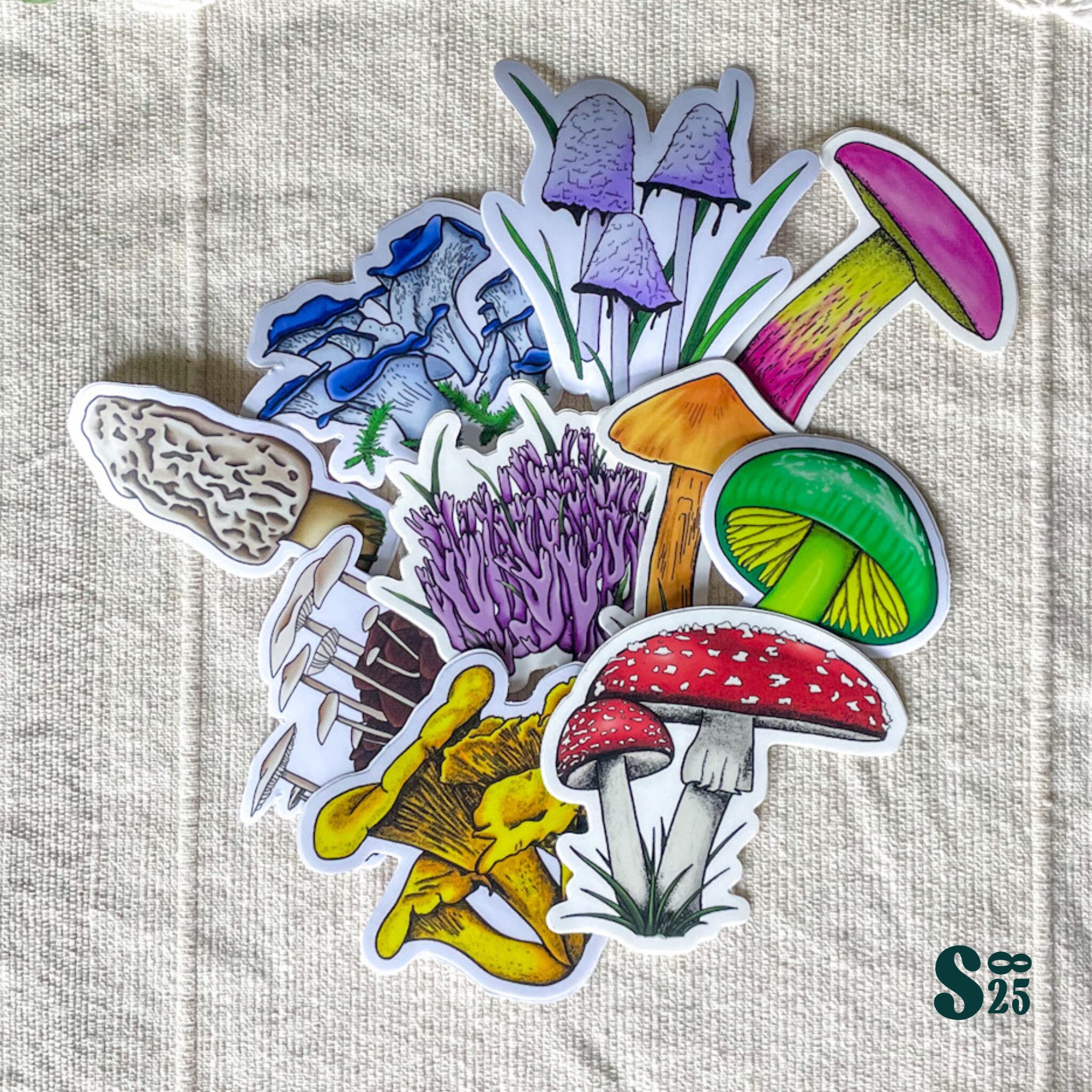 Mushroom Sticker Pack - Etsy