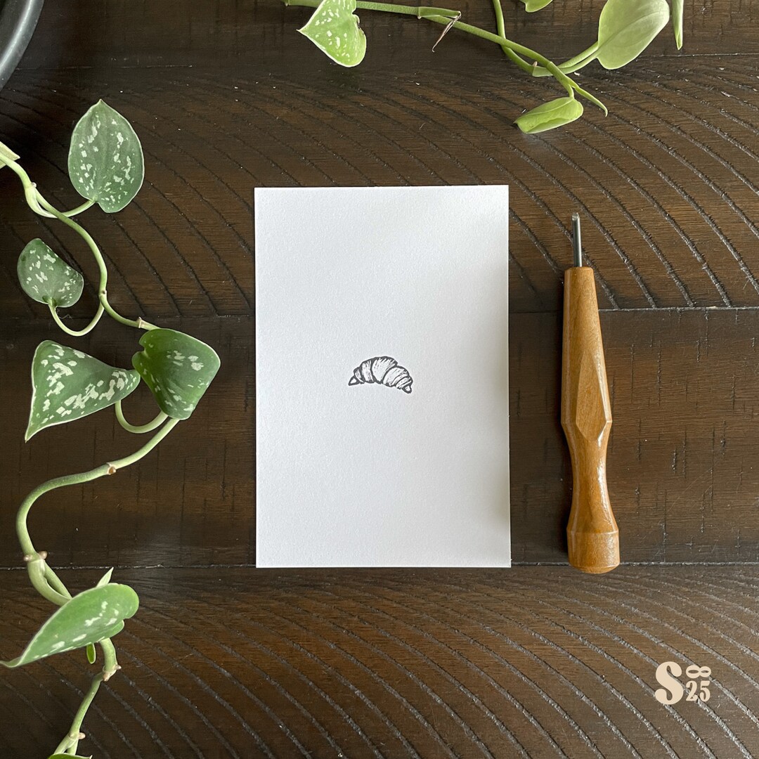 Croissant Print - 4"x6" Handmade Print - Etsy
