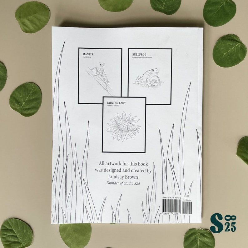 Garden Friends - Adult Coloring Book for Nature Lovers - Etsy