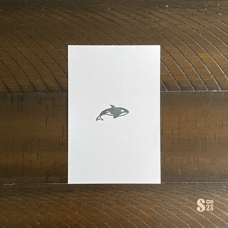 Orca Print - 4"x6" Handmade Print - Etsy