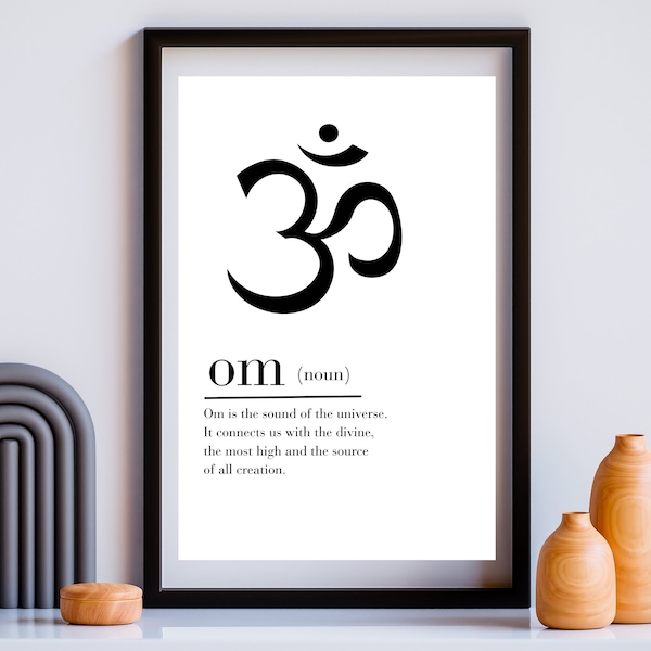 Om Print - Etsy