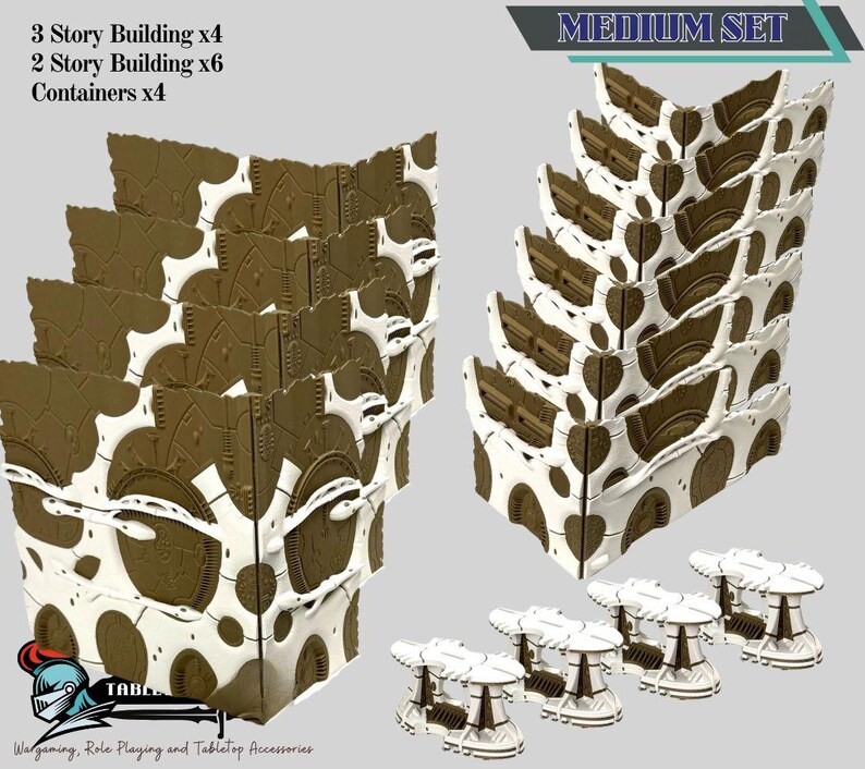 WTC 2025 Tournament Space Elves Terrain: Foldable Ruins & Containers ...