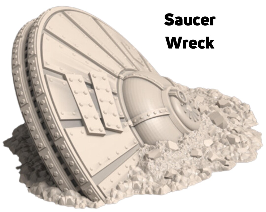 Orc Launch Complex 3D Printed Terrain Set, Scrap-built Rocket Tower ...