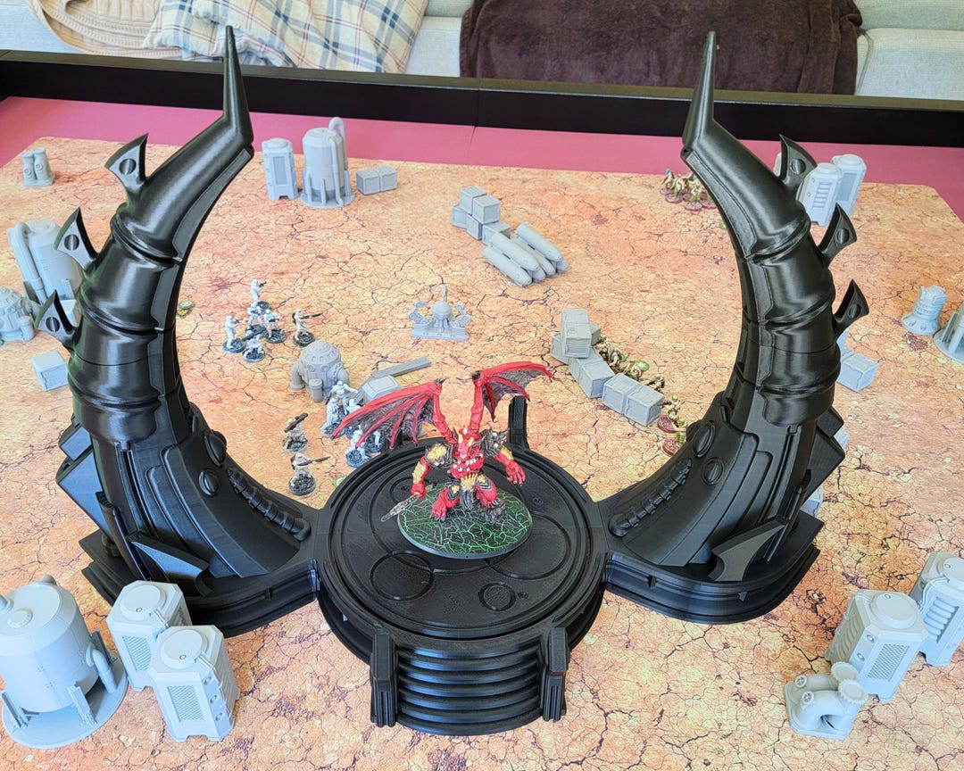 HUGE Webway Gate Terrain Fitting Eldar Style Wargaming Scenery Fits 40k ...