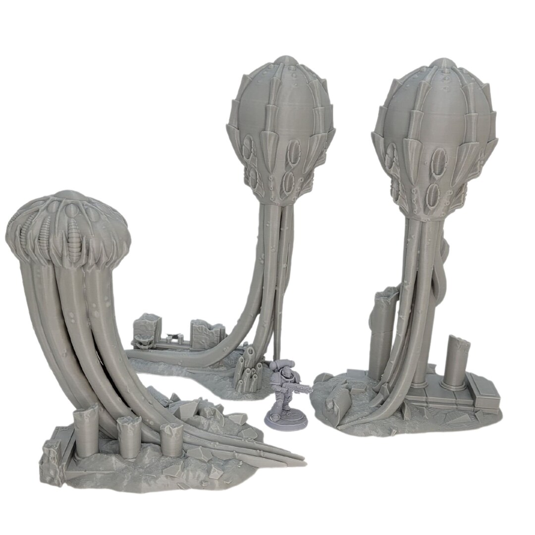 Tulipa Evolved Alien Gas Sacks Tabletop Terrain for Wargames, 3D ...