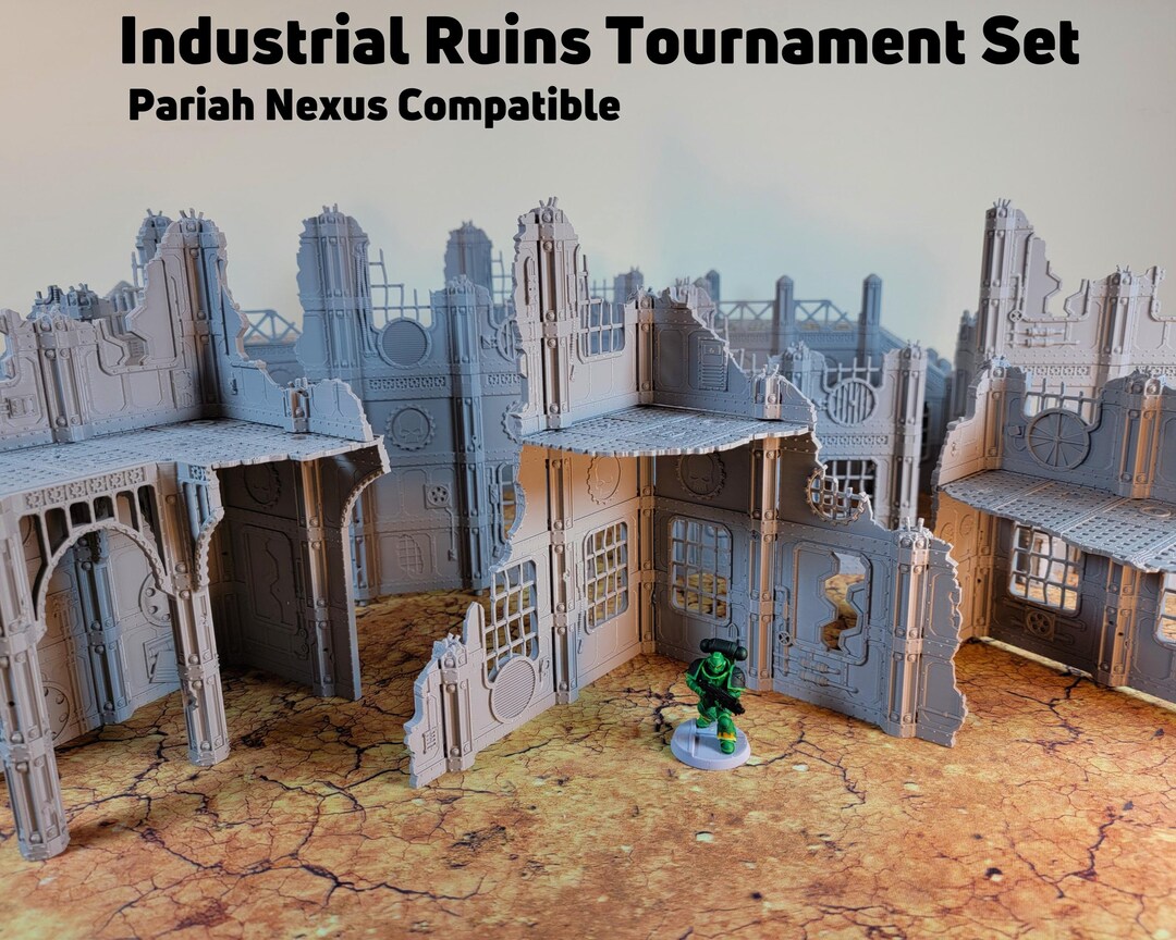 Mars Factory Ruins: Wargaming Tabletop Terrain - 40k Tournament Pariah Nexus - Etsy