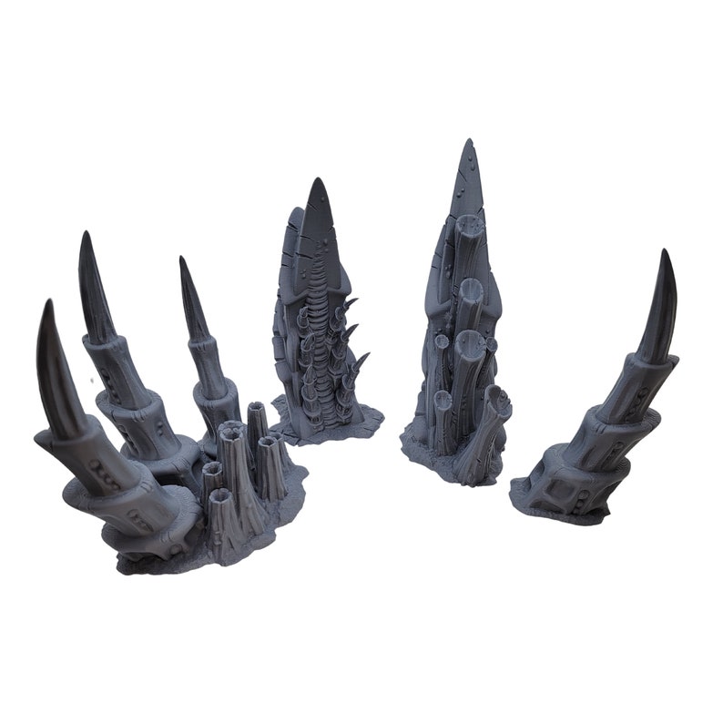 Alien Flora Set 3 Tabletop Terrain for Wargames 3D Printed - Etsy