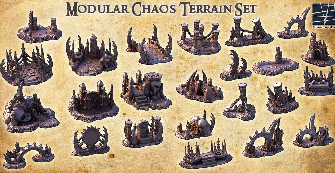 Chaos Scatter Terrain: Dark Demon Medieval Fantasy Terrain, Fits ...