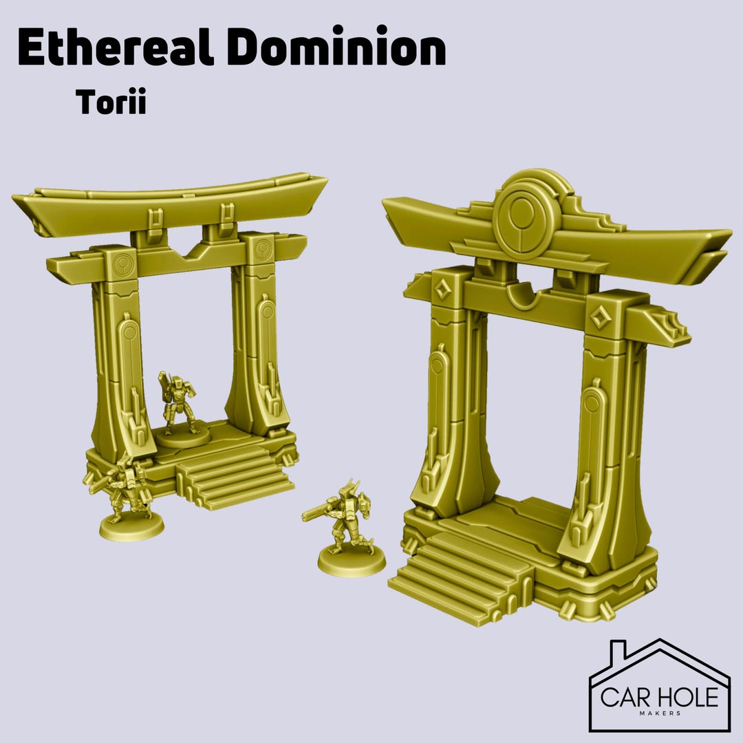 Ethereal Dominion Sci-fi Torii Gate Terrain 40k Xenos Compatible 3D ...