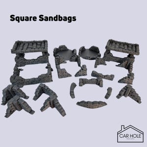 Sandbag Fortifications Terrain: for Tabletop Wargames (28mm-32mm) - Etsy