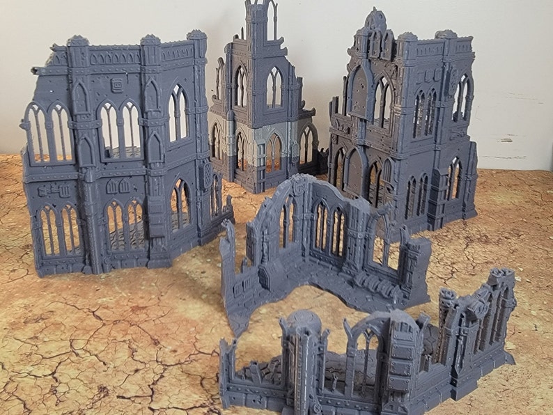 Tabletop Terrain Bundle Gothic Sci-fi Ruins Imperial Sector - Etsy