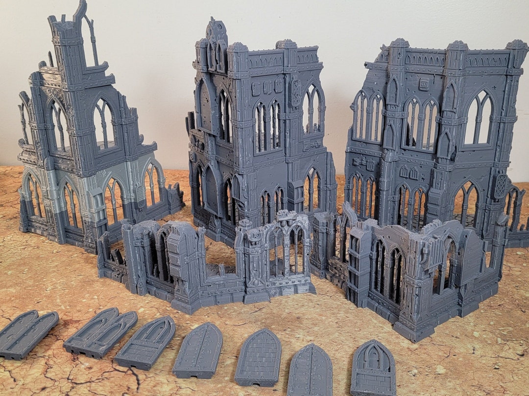 Tabletop Terrain Bundle Gothic Sci-fi Ruins Imperial Sector, RPG ...