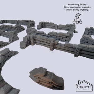 Sandbag Fortifications Terrain: for Tabletop Wargames (28mm-32mm) - Etsy