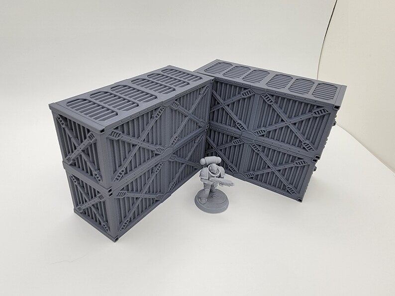 WARGAME SHIPPING CONTAINERS Tabletop Terrain Gothic Sci-fi - Etsy