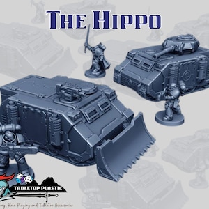 The Hippo Modular Sci-fi APC Tank 28–32mm | Turret & Dozer Options - Etsy