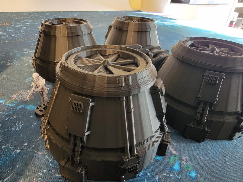 Cyberpunk Neocity Terrain Set | Infinity-scale Buildings, Power Station ...