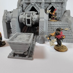 Fantasy Terrain Dwarf Mining Tower, Wargame RPG Miniature 3d Printed ...