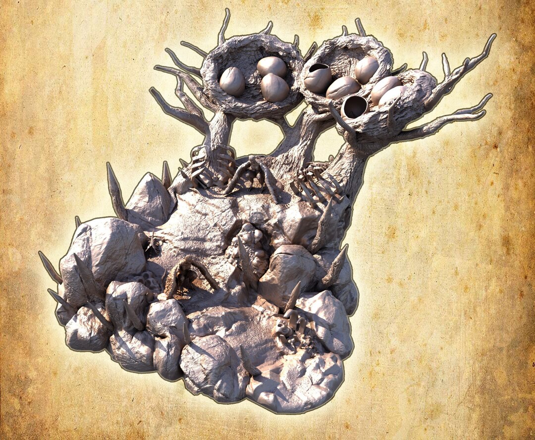 Harpy Nest: Monster Encounter Medieval Fantasy Terrain, Fits Tabletop ...