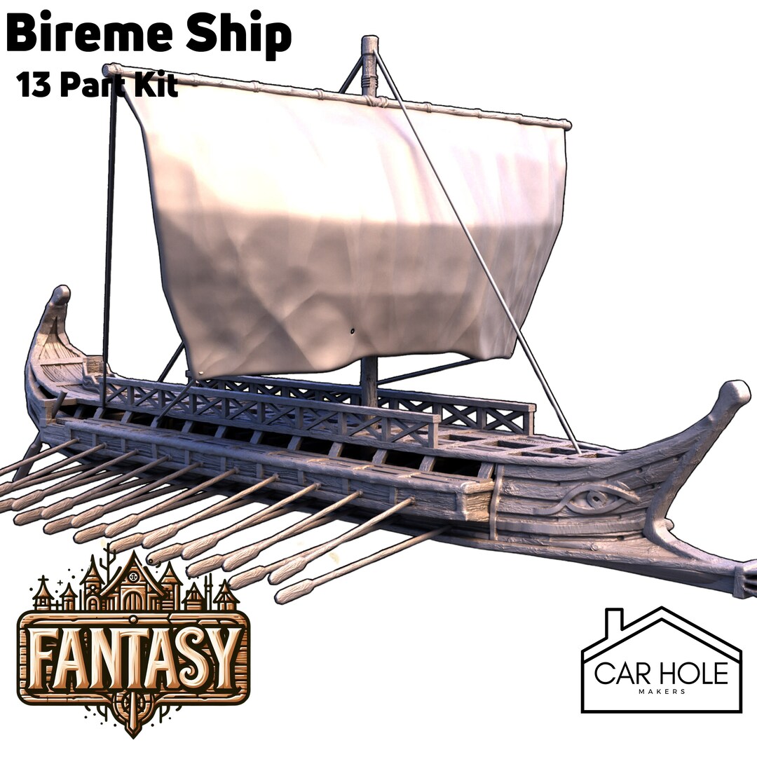 Viking Longship: Medieval Fantasy Terrain, Fits Tabletop Games Like D&D ...