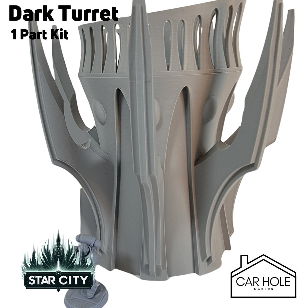 Dark Turret: Dark Elf City. Sci-fi Wargaming Terrain Turrets, Spires ...