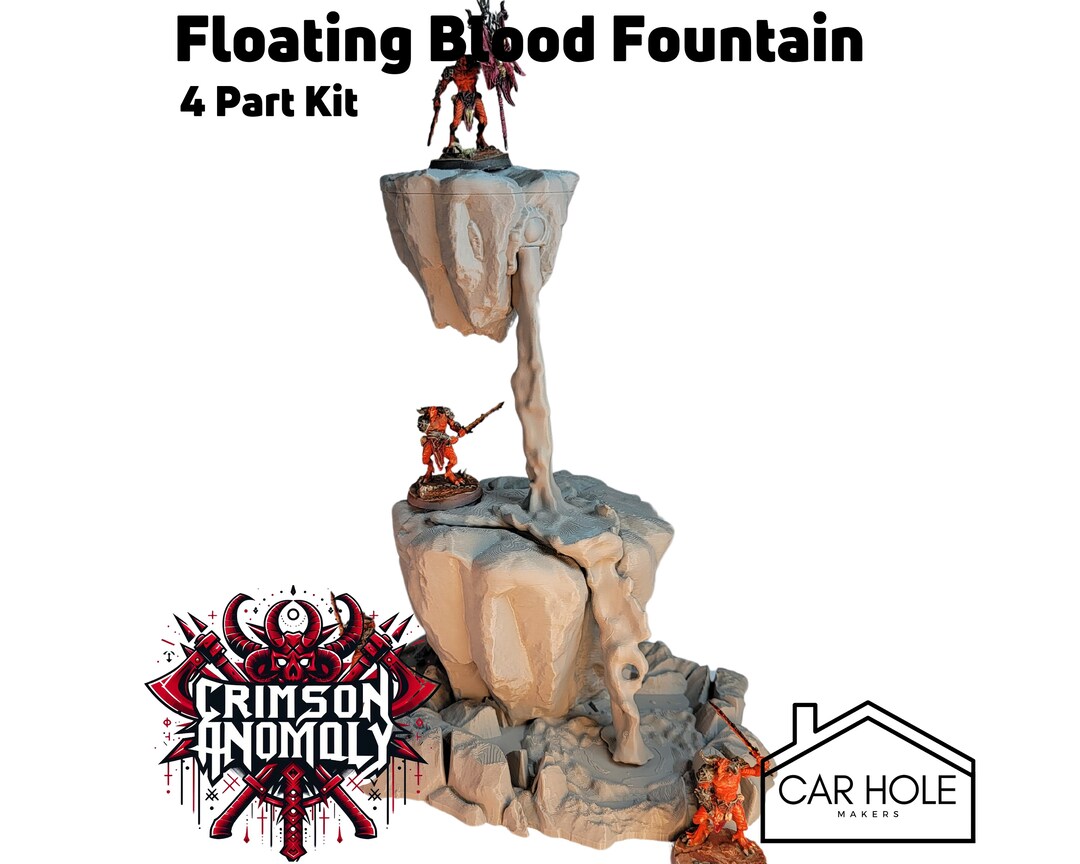 Floating Blood Fountain Wargaming Terrain and Scenery. Crimson Anomaly ...