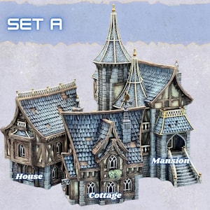 Gothic Victorian Terrain Set: Fantasy Medieval Hamlet - Etsy