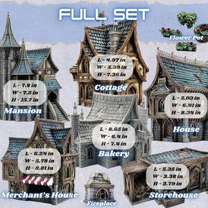 Gothic Victorian Terrain Set: Fantasy Medieval Hamlet - Etsy