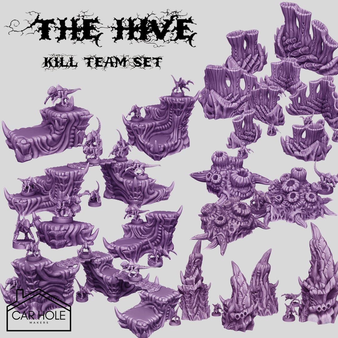 Alien Hive 40k Terrain: 28mm Sci-fi Skirmish Wargaming Killzone - Etsy ...