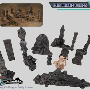 Jungle Ruins Terrain Set: Ancient Temple for 28mm-32mm Wargames - Etsy