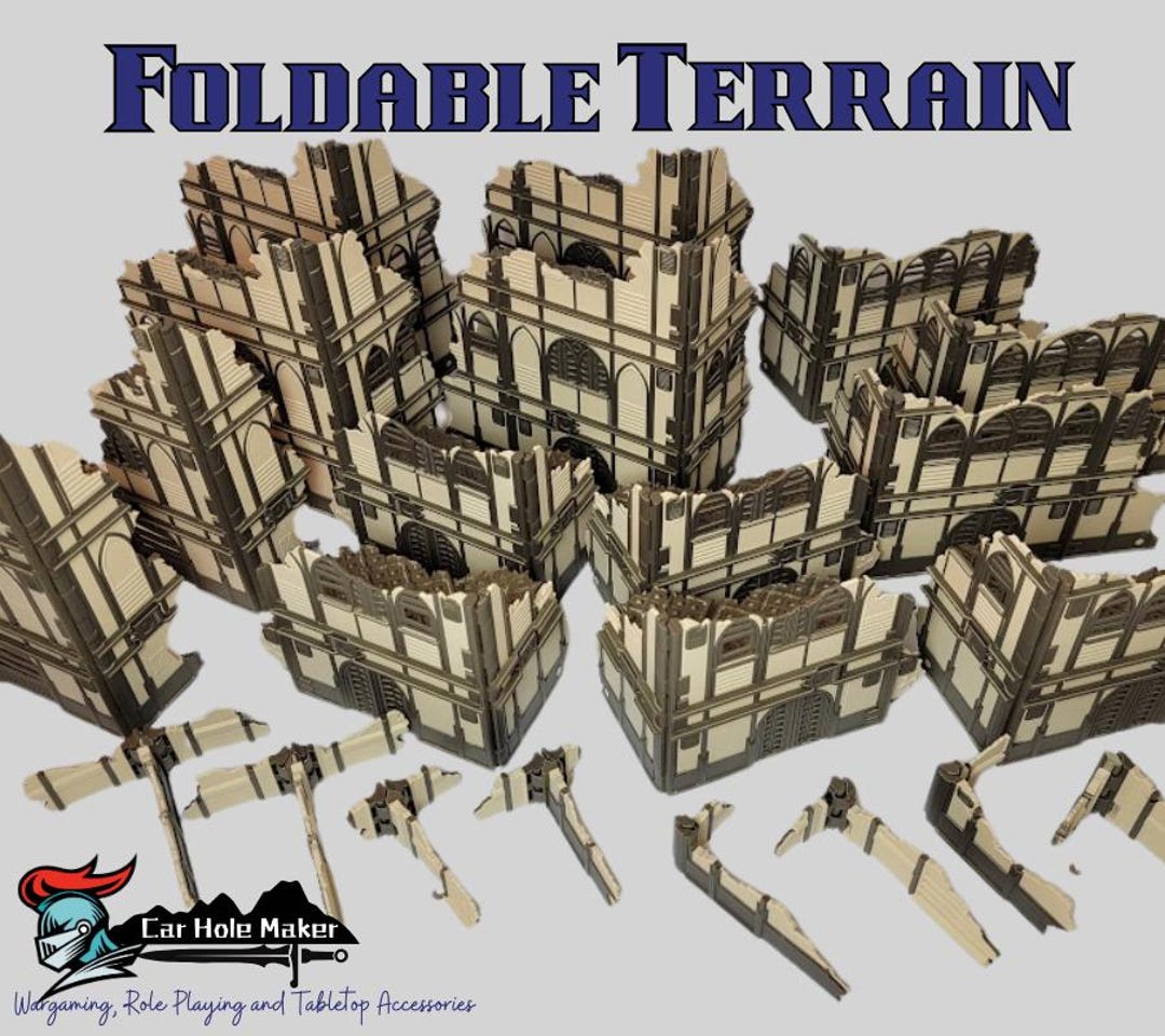 Foldable Wargaming Terrain: Modular Sci-fi Ruins - 40k Chapter Approved ...