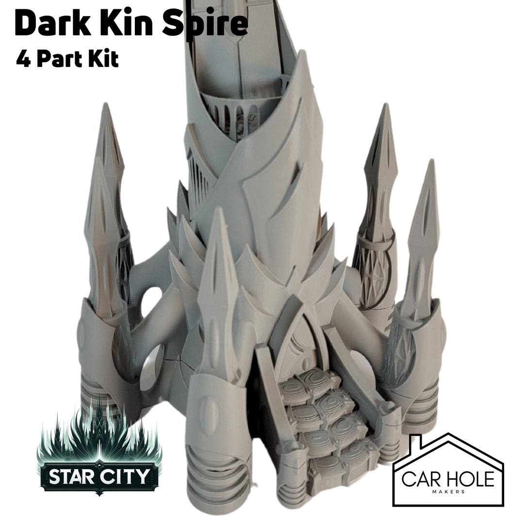 Dark Kin Spire Dark Elf City. Sci-fi Wargaming Terrain Turrets, Spires ...