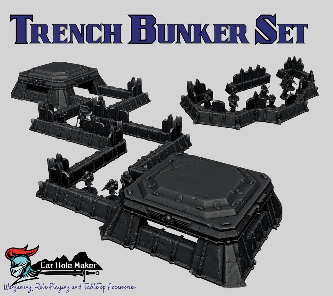 Modular Wargaming Trenches: 28mm Gothic Sci-fi Terrain - Etsy