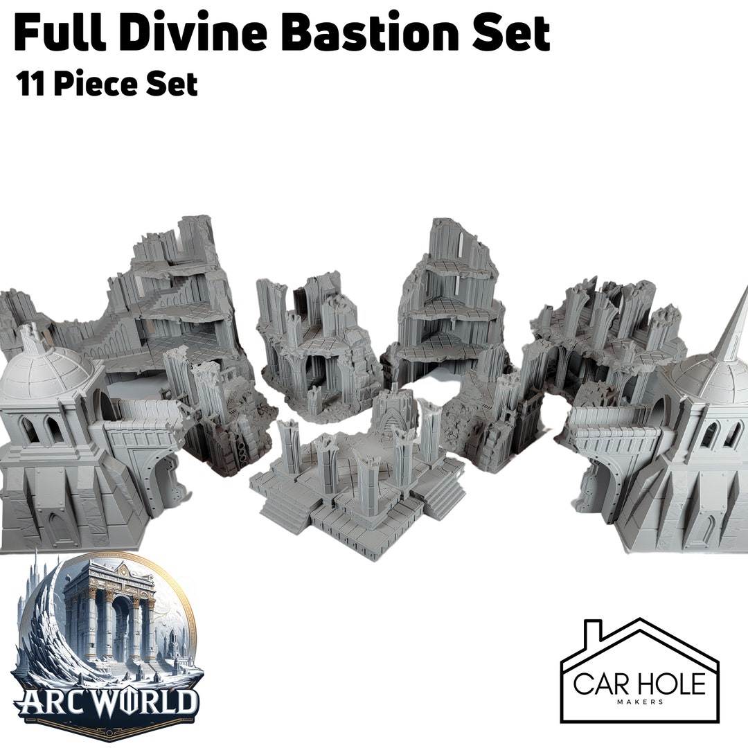 Full Divine Bastion Set: Wargaming Terrain Ruins Fits Legion Sci-fi ...