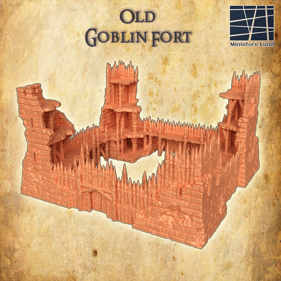 Old Goblin Fort. Full Wood and Stone Fortification Set. - Etsy