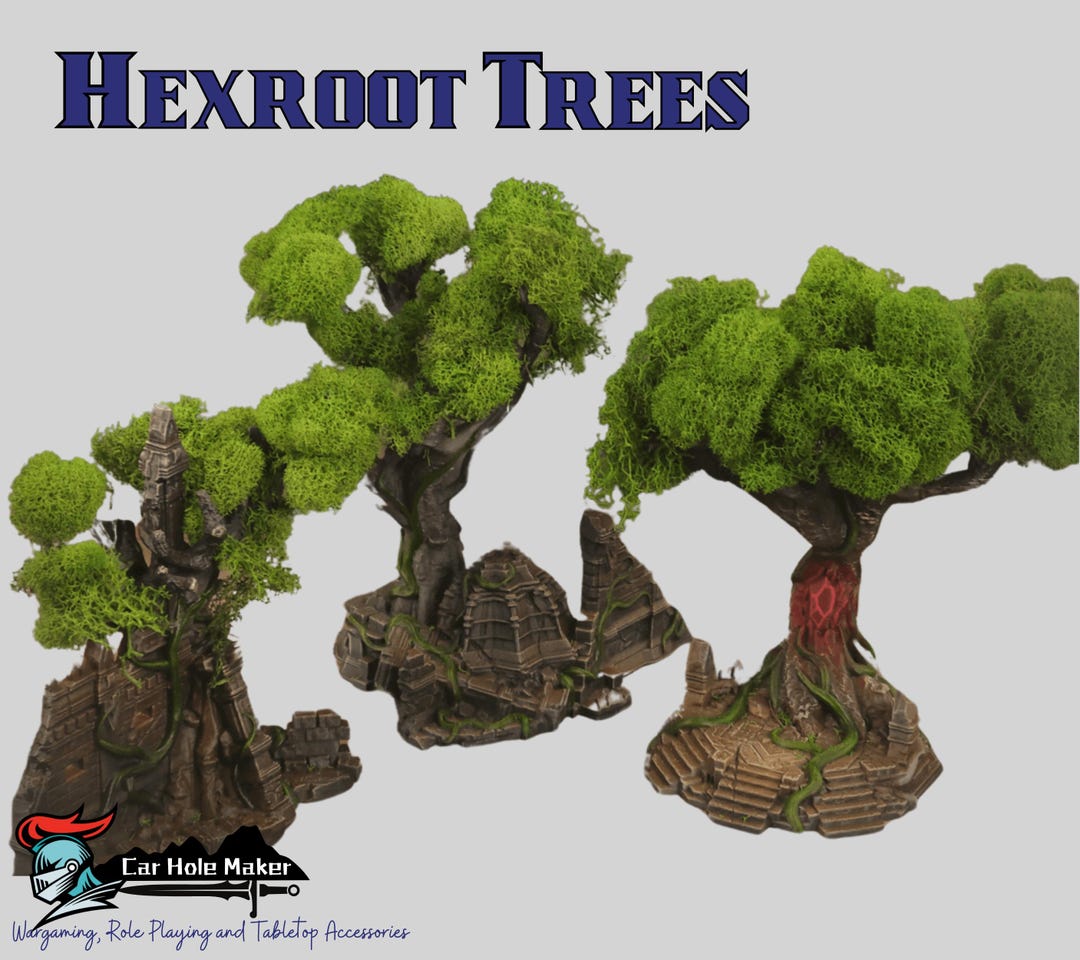 Hexroot Arcane Tree Terrain – 28mm-32mm Fantasy Wargame & RPG Scenery ...