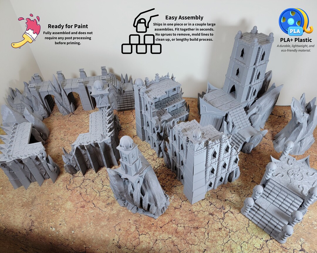 Ithyria Choas Fortress World Terrain Fits 40k 28mm Scale Miniatures ...
