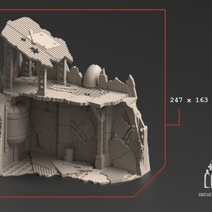 Orc Settlement. Sci-fi / Space Orcs Terrain. Obstacles, Corner Buildings and Barracks for Your ...