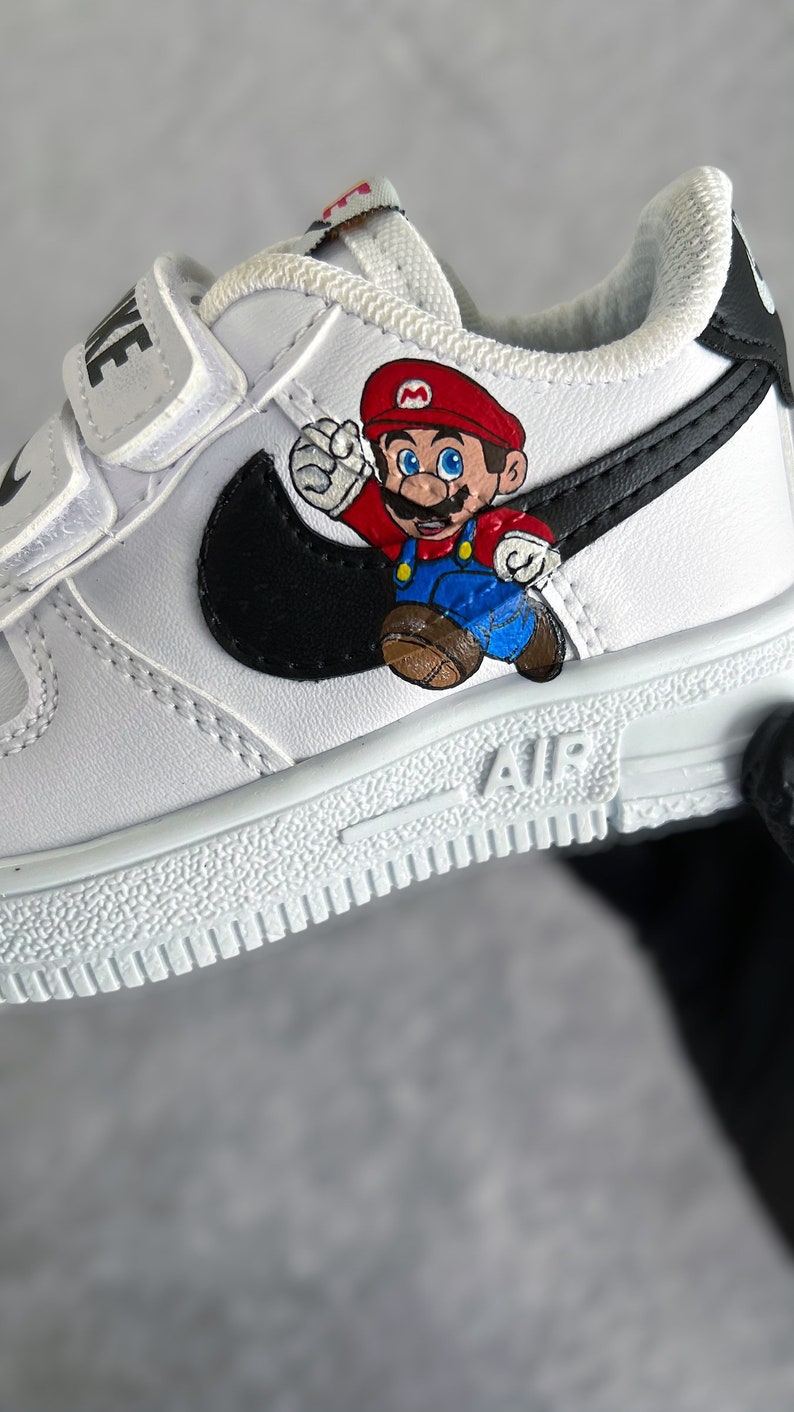 Super Mario / Custom Cartoon Shoes / Customnike AF1/ Custom Cartoon Air ...