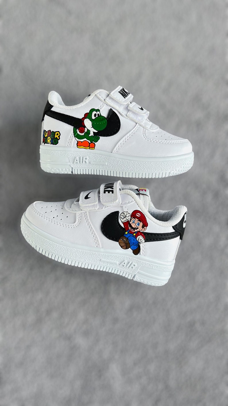 Super Mario / Custom Cartoon Shoes / Customnike AF1/ Custom Cartoon Air ...