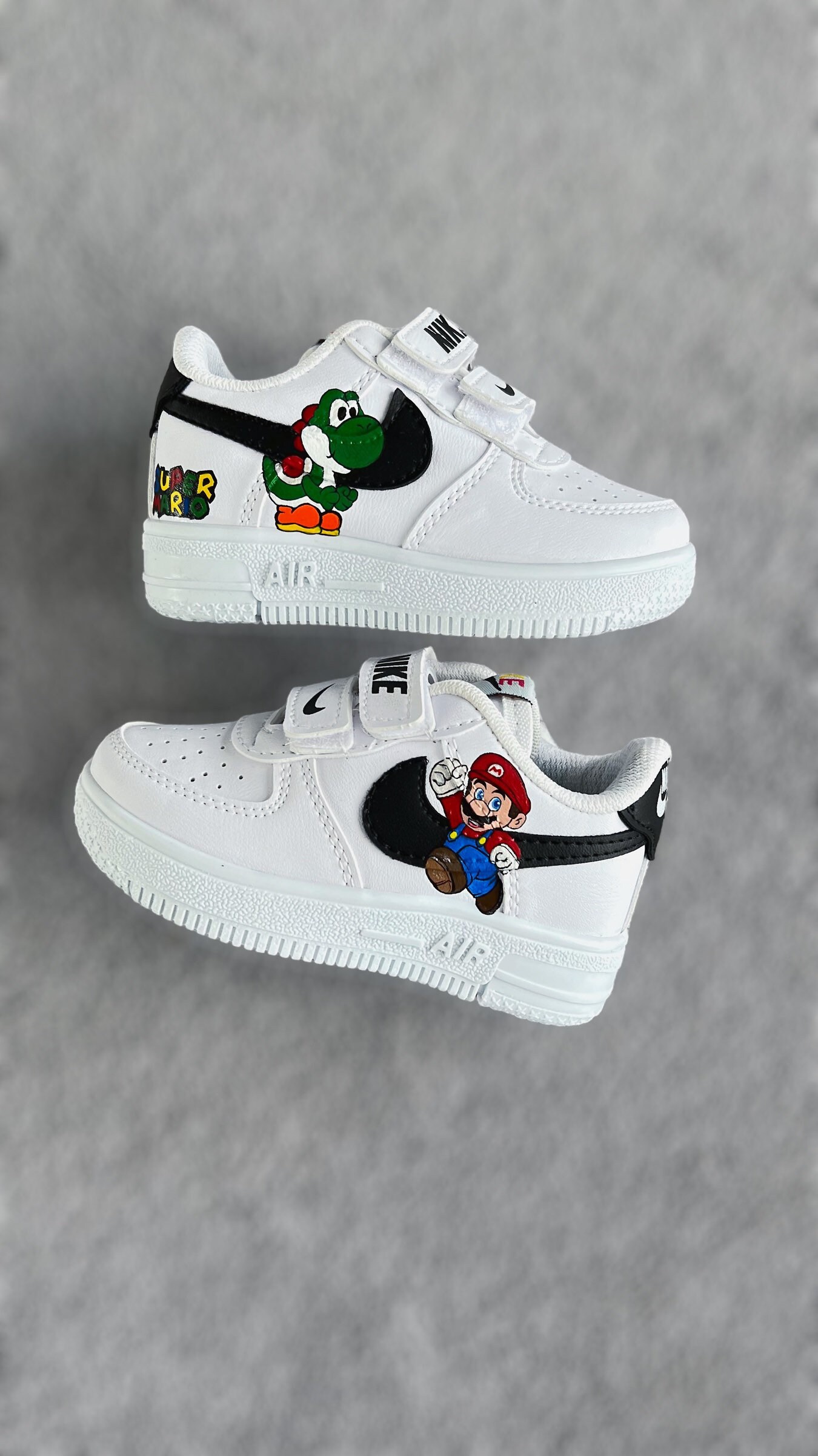 Super Mario / Custom Cartoon Shoes / Customnike AF1/ Custom Cartoon Air ...