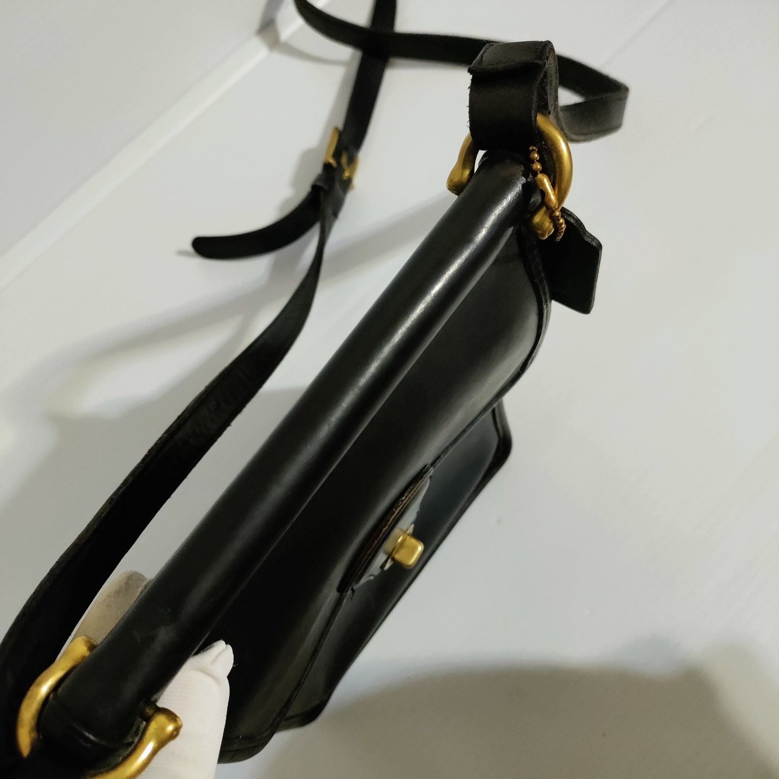 Vintage Coach Murphy Willis Turnlock Smooth Leather Crossbody Bag 9930 ...