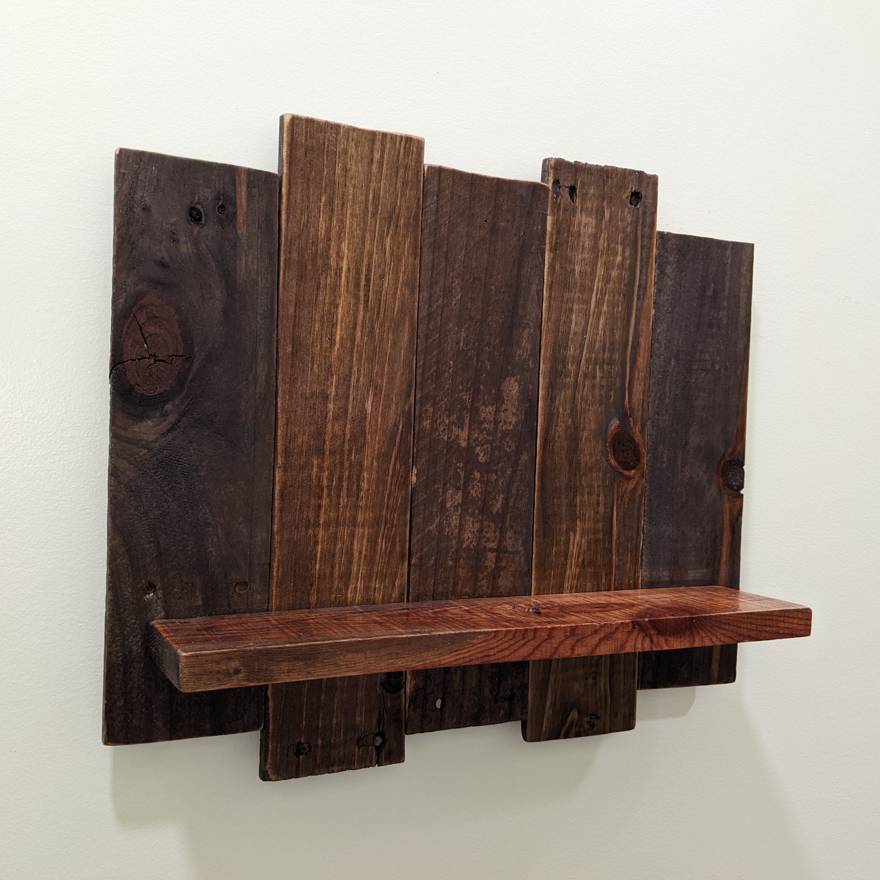 Rustic Wood Shelf, Pallet Shelf, Pallet Board Shelf, Reclaimed Wood ...