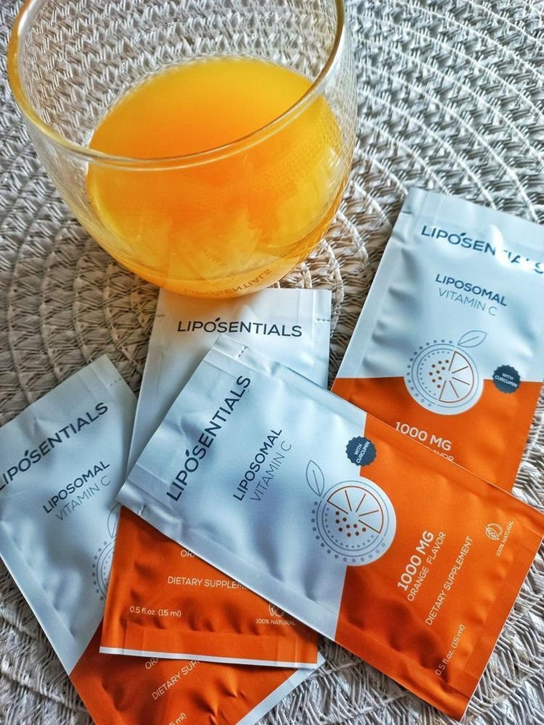 Liquid Liposomal Vitamin C in Daily Dose Packets/sachets. 30 Sachets in a Box, for a 30-day ...