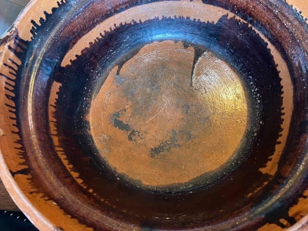 Antique Redware Slipware Pottery Bowl - Etsy