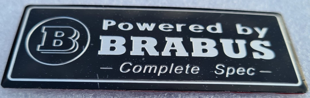 Brabus 3D Badge Emblem Decal Sticker Powered by Brabus Rear - Etsy