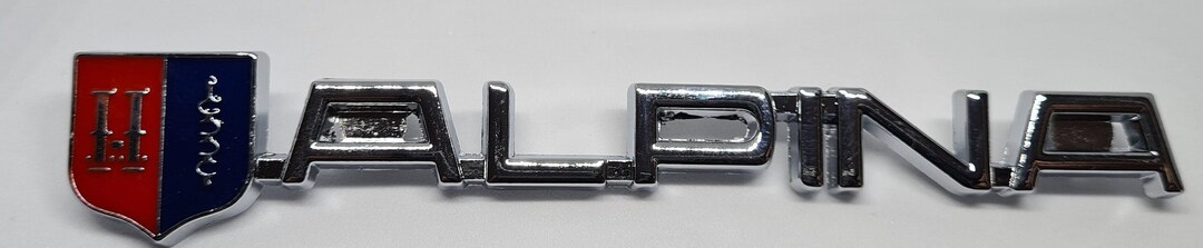 Alpina Silver/chrome 3D Metal Car Sticker Emblem Front Grille Badge ...