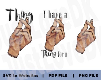 Wednesday Hand Svg - Etsy
