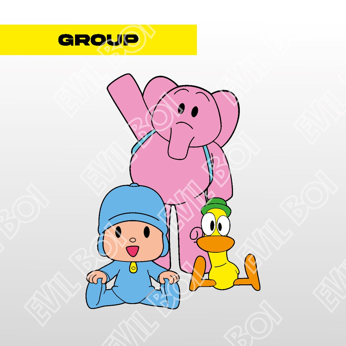 Pocoyo Pack / Svg, Png, Eps, Dxf, Jpg / Layered - Etsy